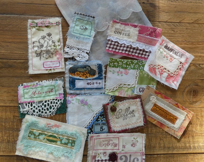 French Lace Sample Cards, Junk Journal Embellishments, Tuck Spots ...