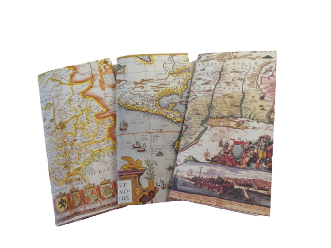 Maps Recycled Paper Traveller's Notebook Insert/refill, 100% Vintage ...