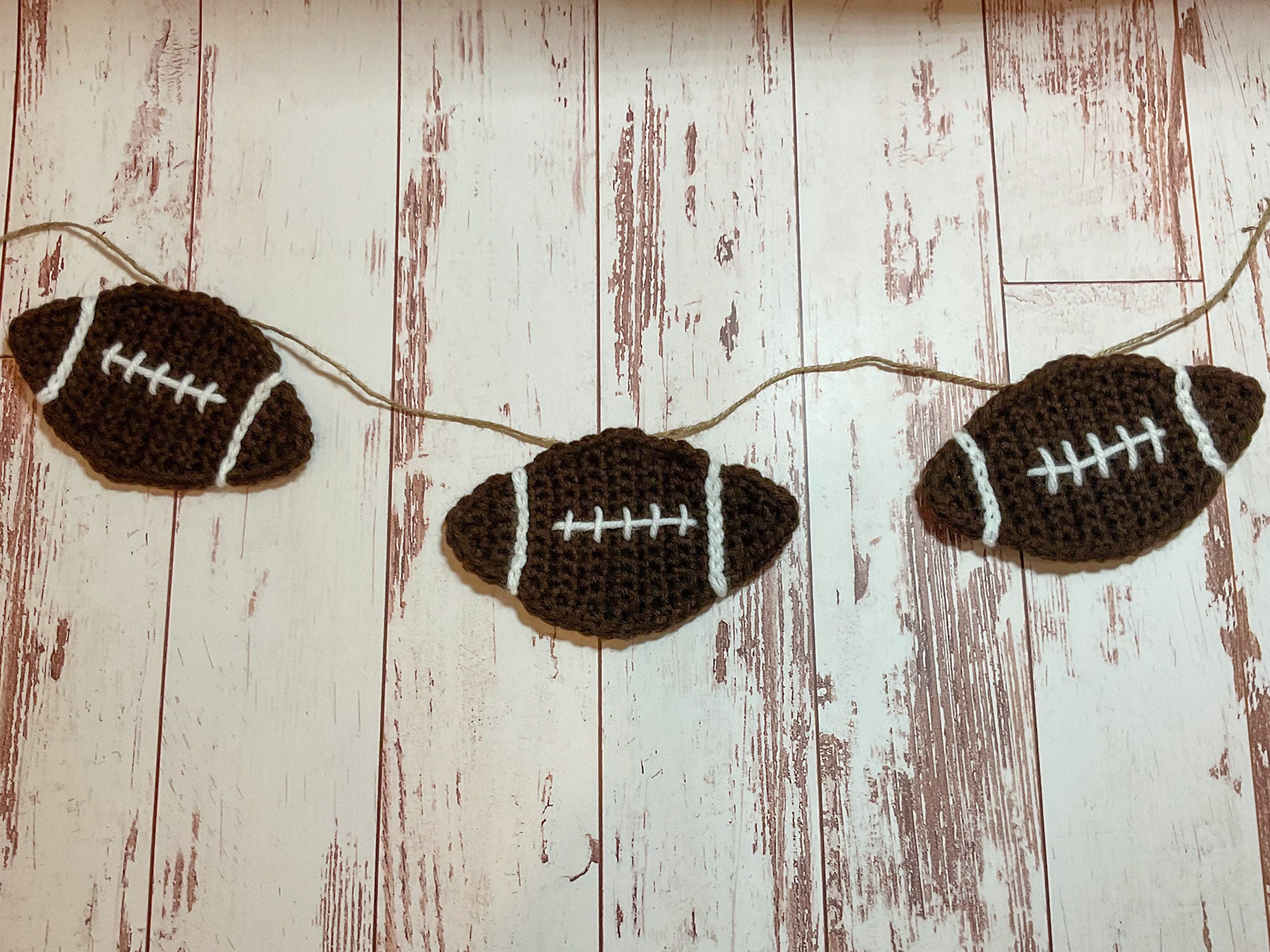 Football Garland Crochet pattern ONLY - Etsy