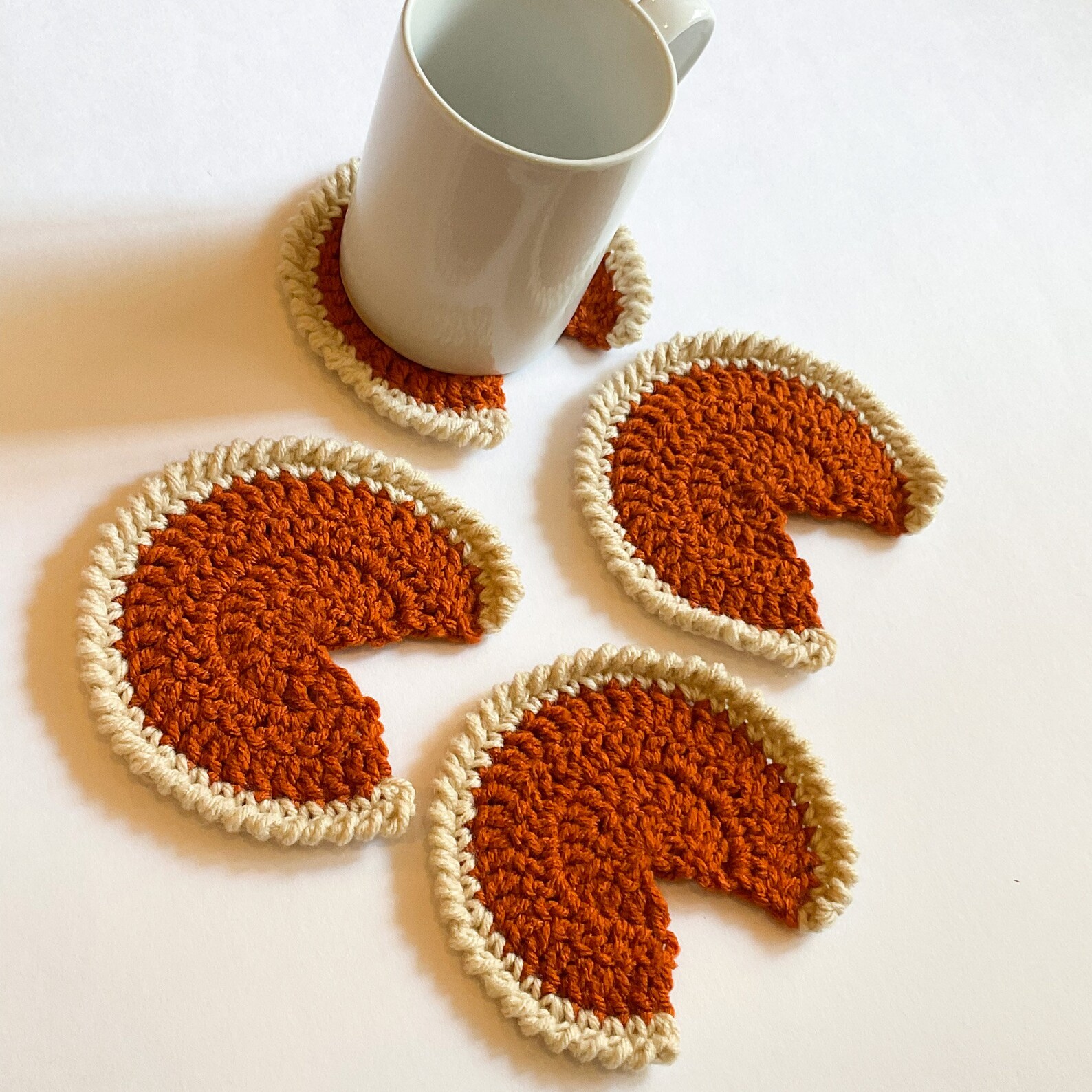 Pumpkin Pie Coaster Crochet *pattern ONLY - Etsy