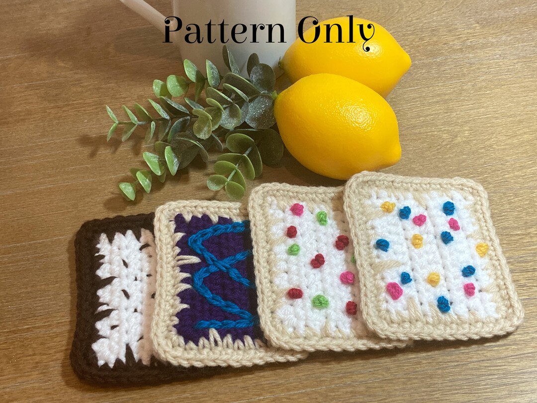 Toaster Pastry Coaster Crochet *pattern ONLY - Etsy