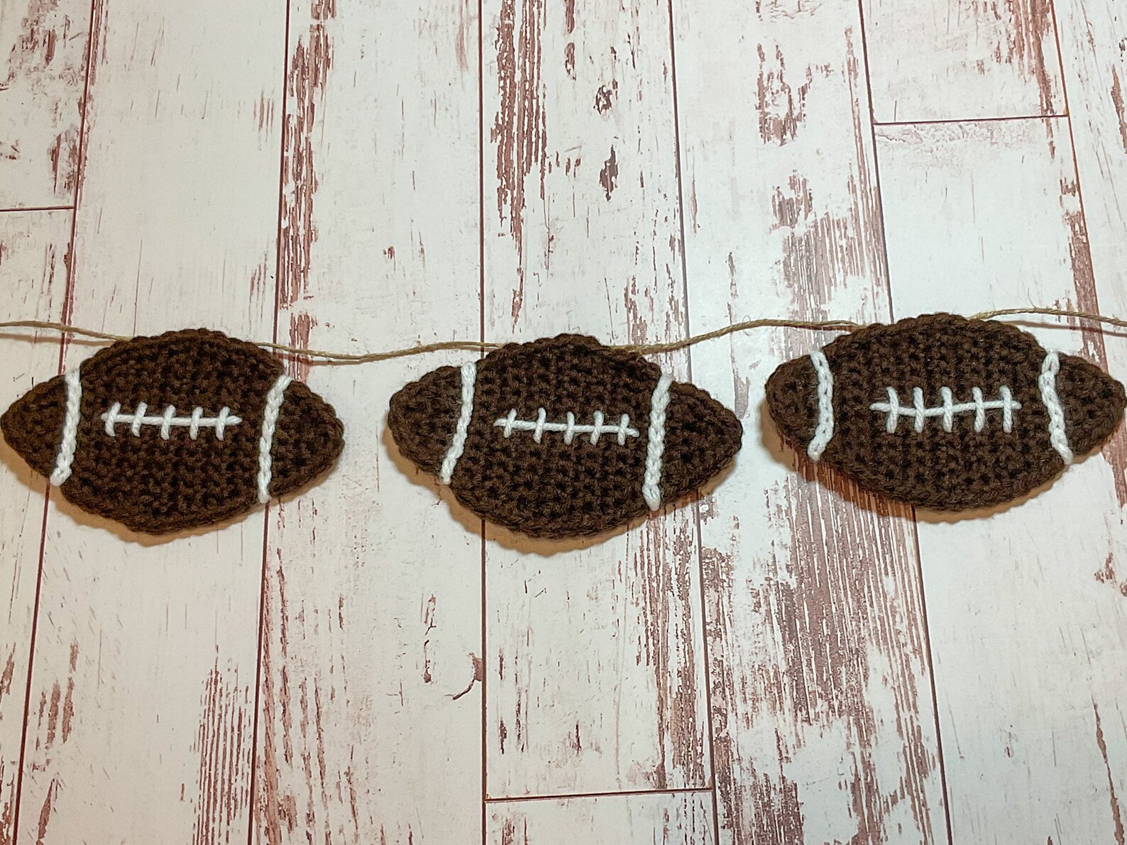 Football Garland Crochet pattern ONLY - Etsy