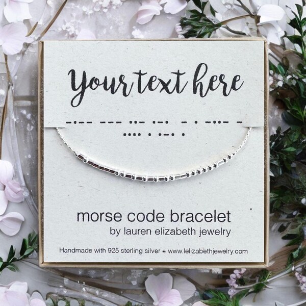 Morse Code Bracelet - Etsy
