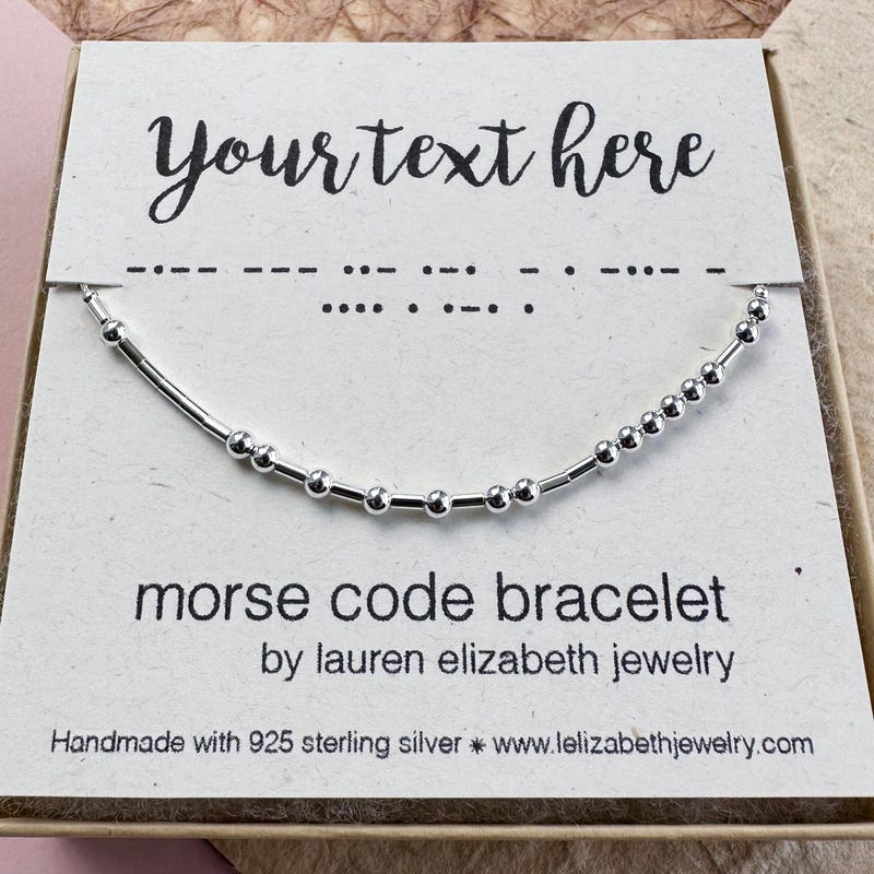 Morse Code Bracelet - Etsy