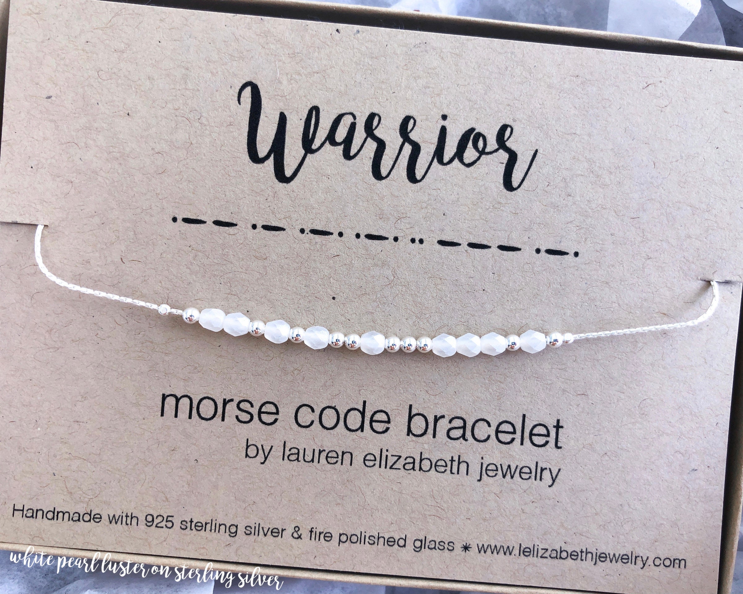 Custom Morse Code Bracelet Personalized Gift for Cancer | Etsy