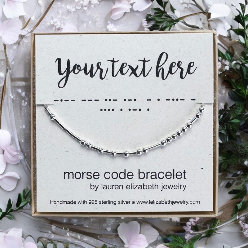 Morse Code Jewelry - Etsy