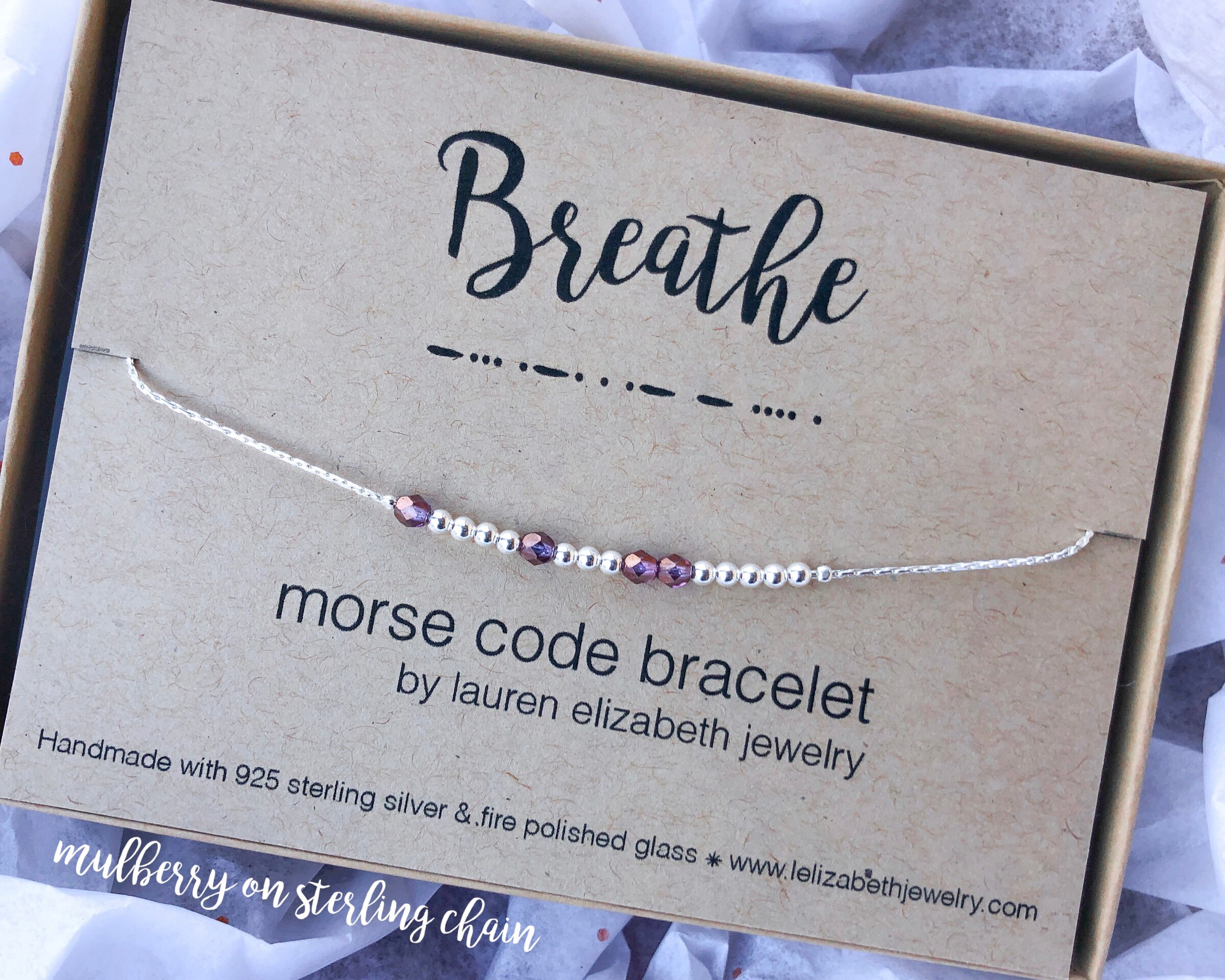 Custom Morse Code Bracelet Stay Strong Bracelet Gift of | Etsy