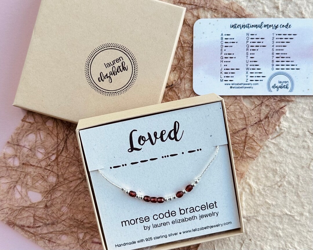 Best Friend Gift - Custom Morse Code Bracelet - Bestie Bracelet ...