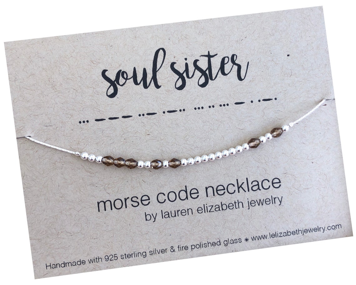 Customized Necklace for Women Morse Code Necklace Custom - Etsy