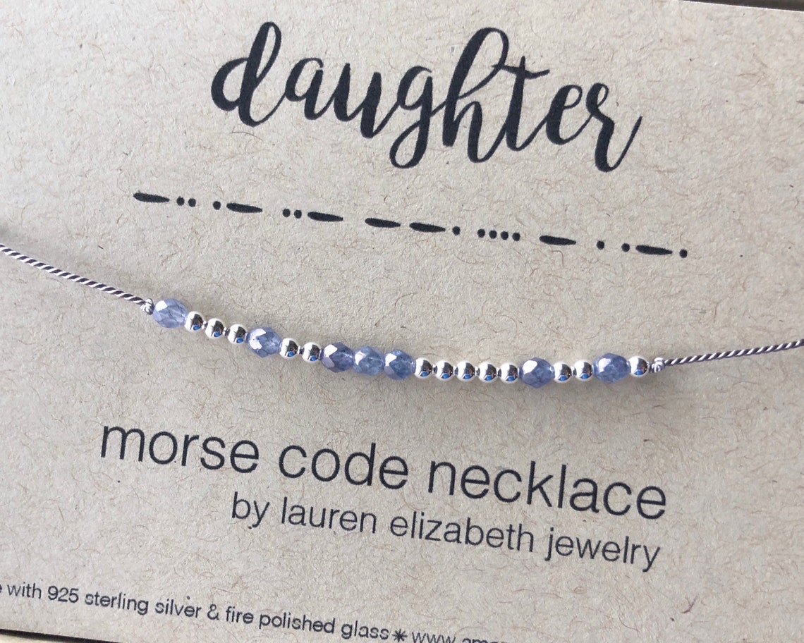 Customized Necklace for Women Morse Code Necklace Custom | Etsy