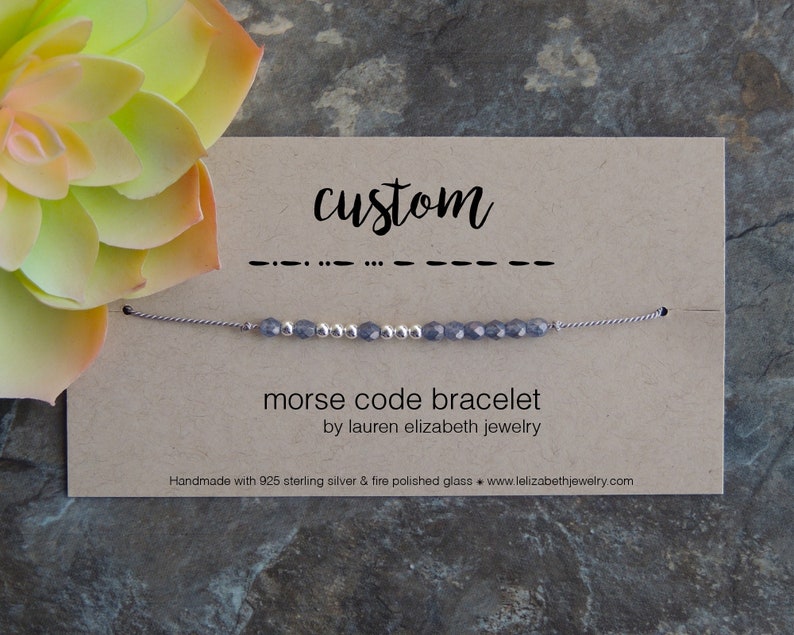 Personalized Morse Code Bracelet for Women You Are Loved | Etsy