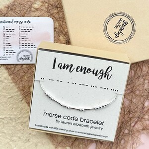 Custom Secret Message Bracelet Morse Code Bracelet for Women Personalized Hidden Message ...