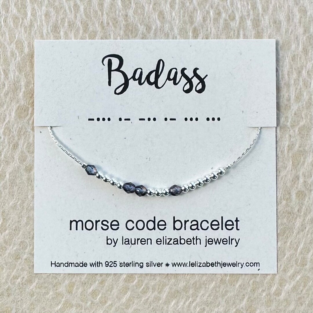 Custom Secret Message Bracelet - Morse Code Bracelet for Women ...