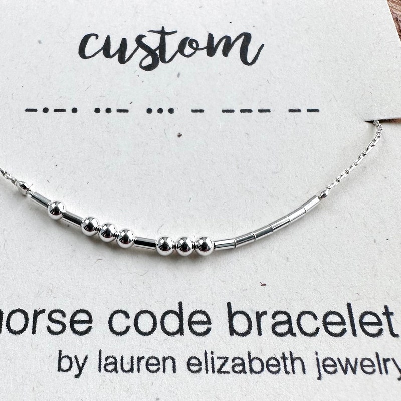 Morse Code Bracelet - Etsy