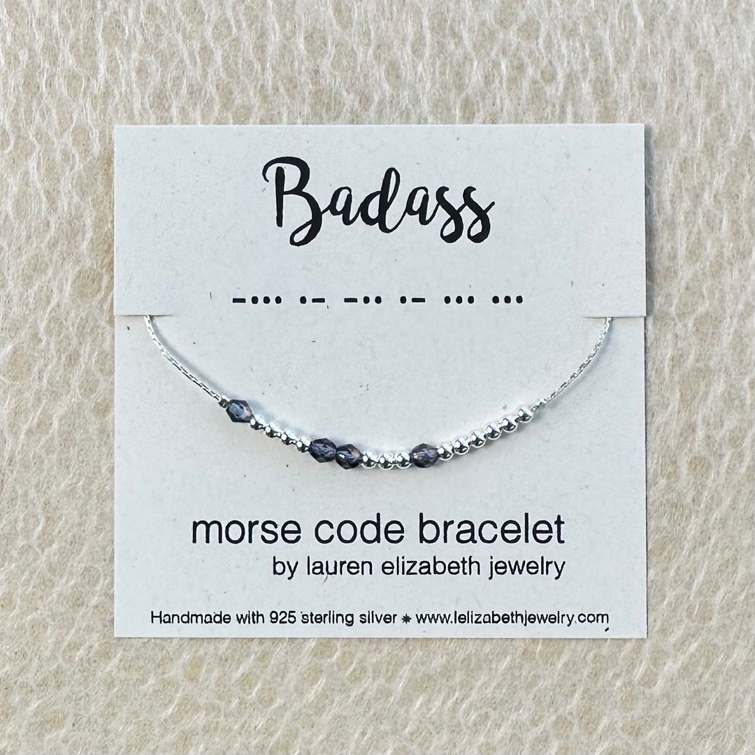 Custom Secret Message Bracelet Morse Code Bracelet for Women ...