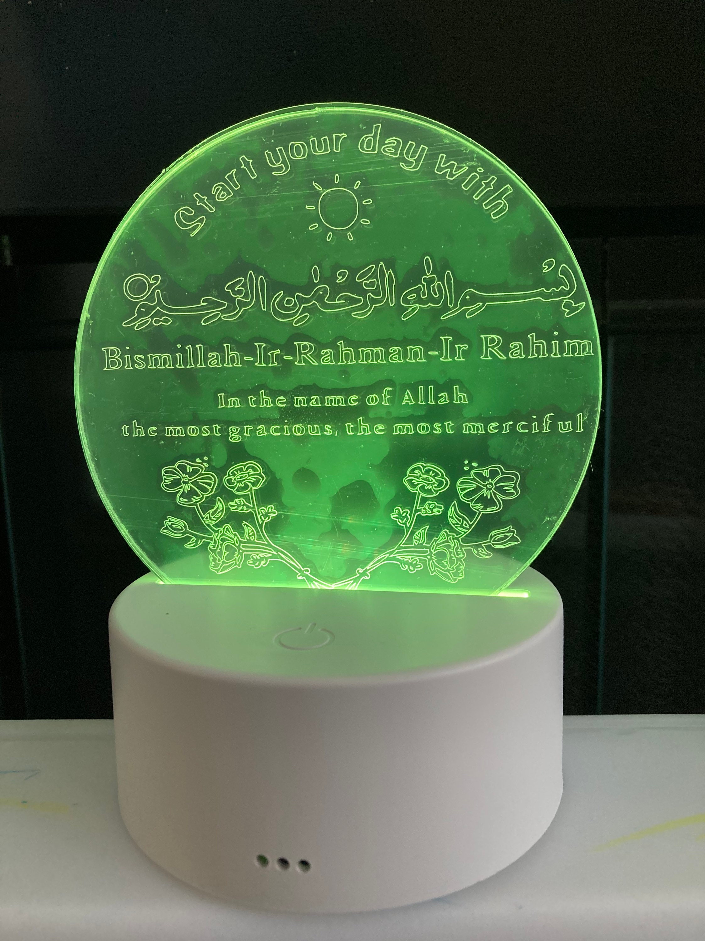Engraved Designs for Led Night Lights. QR Code Optional. - Etsy