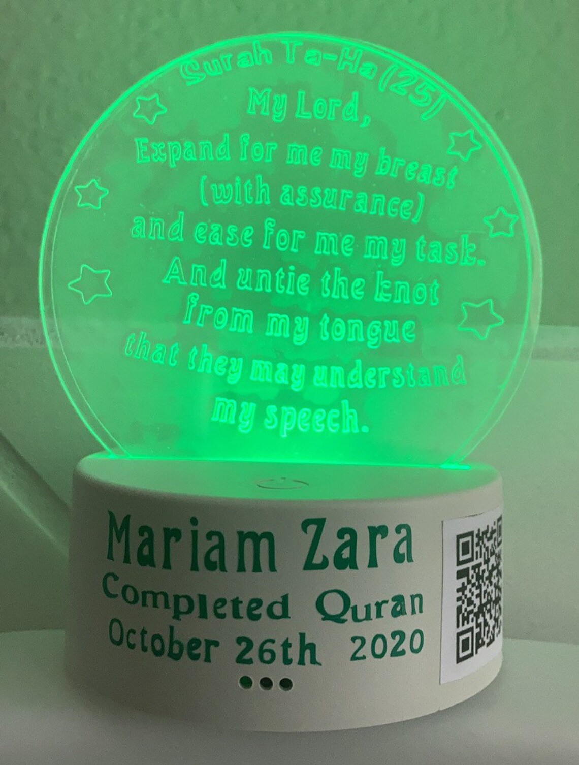 Engraved Designs for Led Night Lights. QR Code Optional. - Etsy