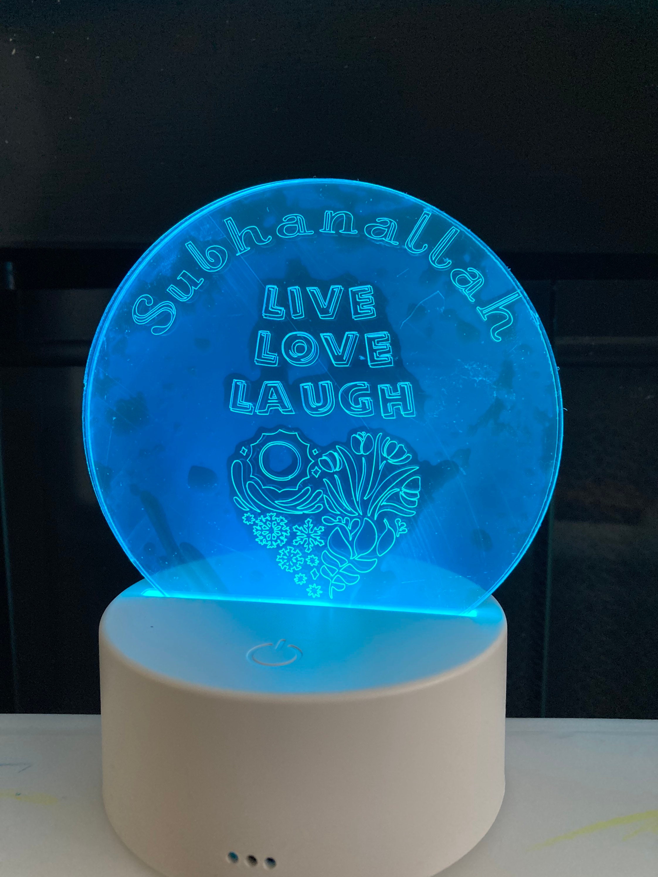Engraved Designs for Led Night Lights. QR Code Optional. - Etsy