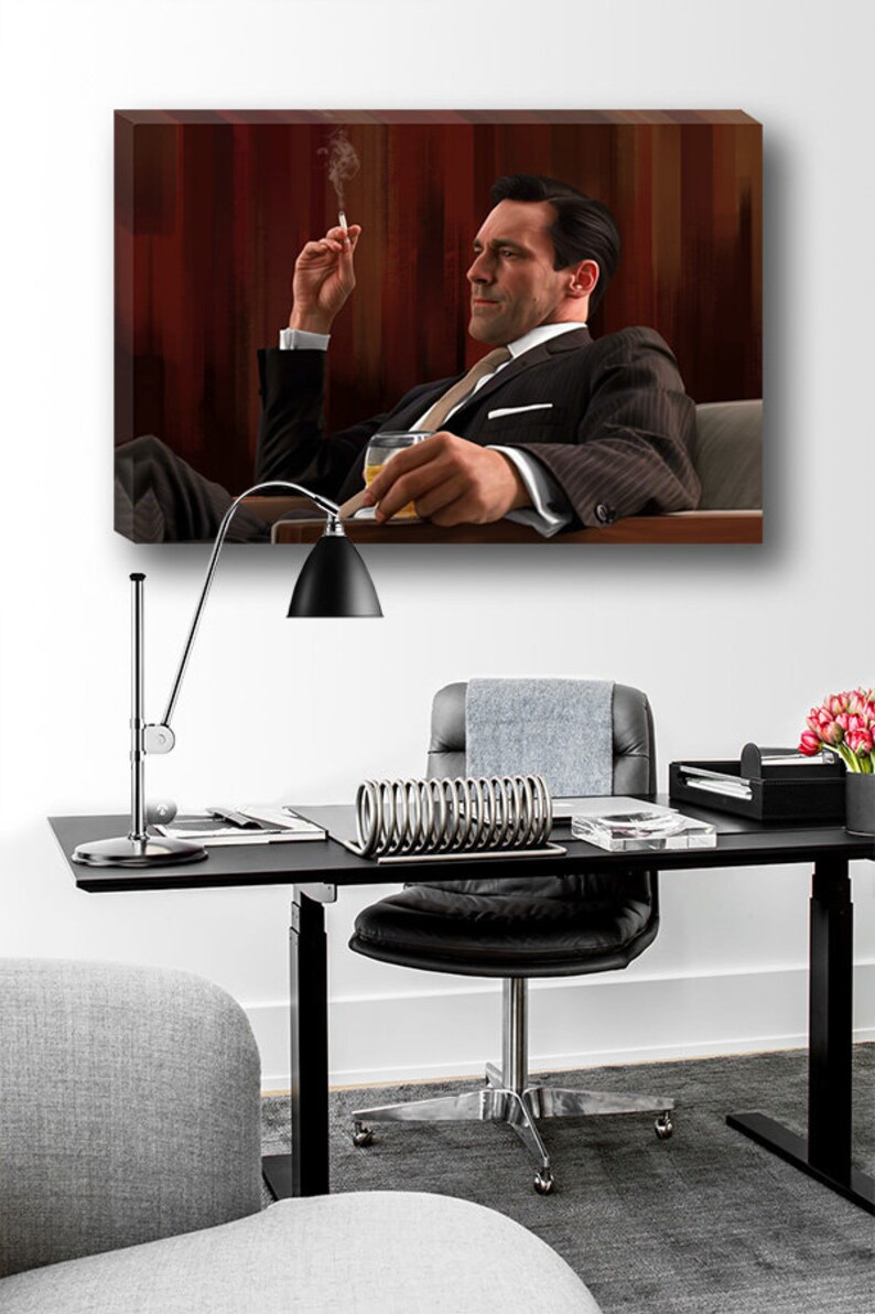 FREE SHIPPING Mad Men's Don Draper Poster Photo Painting - Etsy
