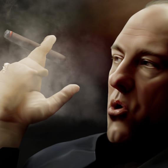 Tony Soprano Smoking