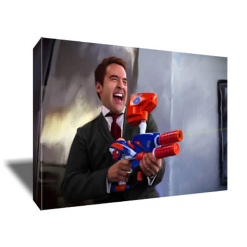 FREE SHIPPING Ari Gold Paintball Gun You FIRED Photo Painting - Etsy