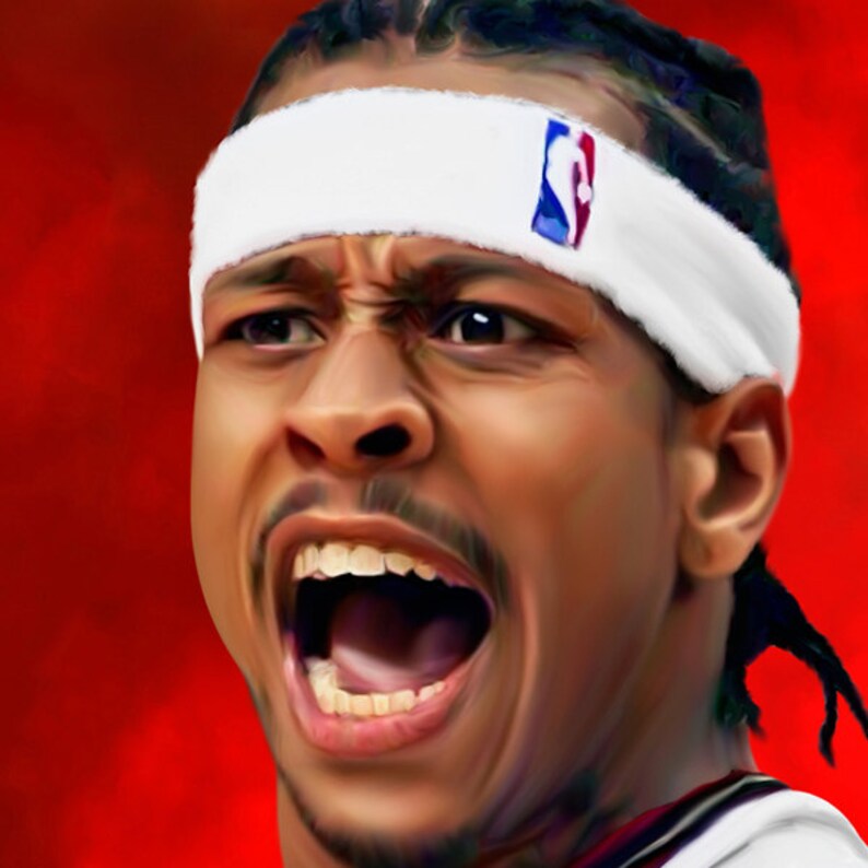 FREE SHIPPING Allen Iverson Only the Strong Survive Poster Photo ...