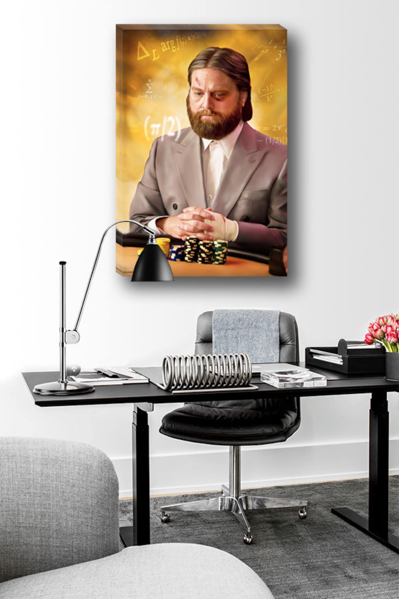 FREE SHIPPING the Hangover Card Counting Alan Poster Photo Painting ...