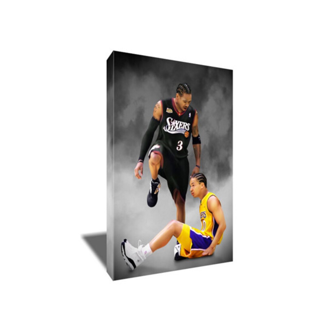 FREE SHIPPING Allen Iverson Step Over Lue Photo Painting Poster Artwork ...