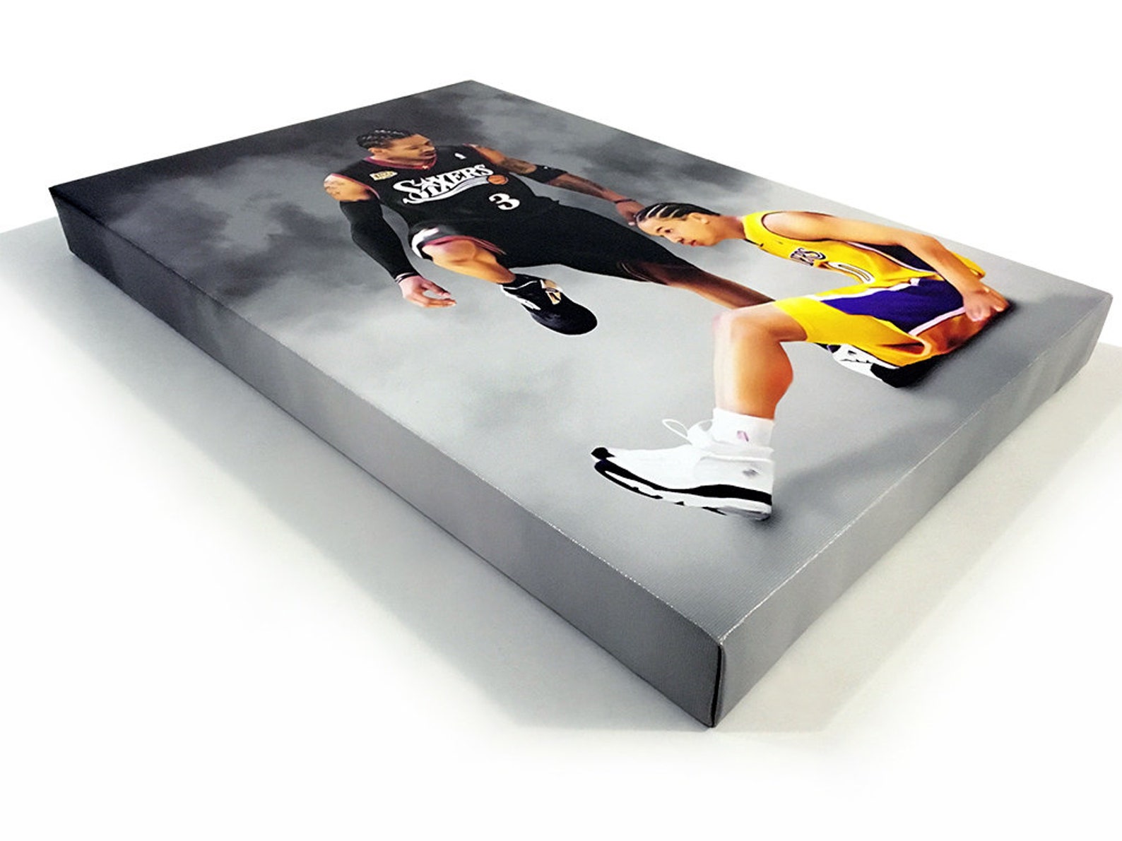 FREE SHIPPING Allen Iverson Step Over Lue Photo Painting Poster Artwork ...