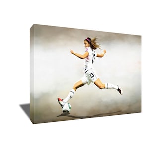 FREE SHIPPING Soccer Icon Alex Morgan Photo Painting Poster Artwork on ...