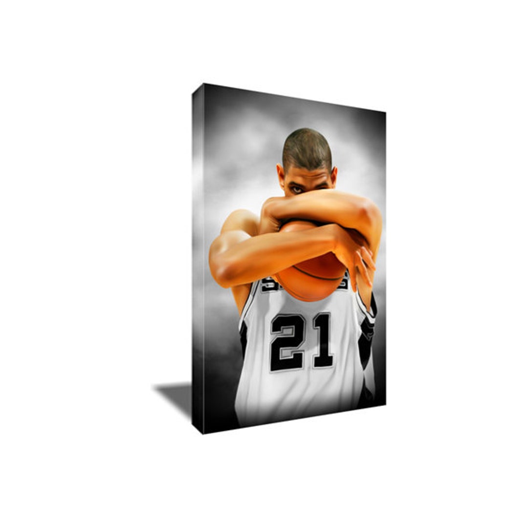 FREE SHIPPING Tim Duncan Big Fundamental Poster Photo Painting Artwork ...