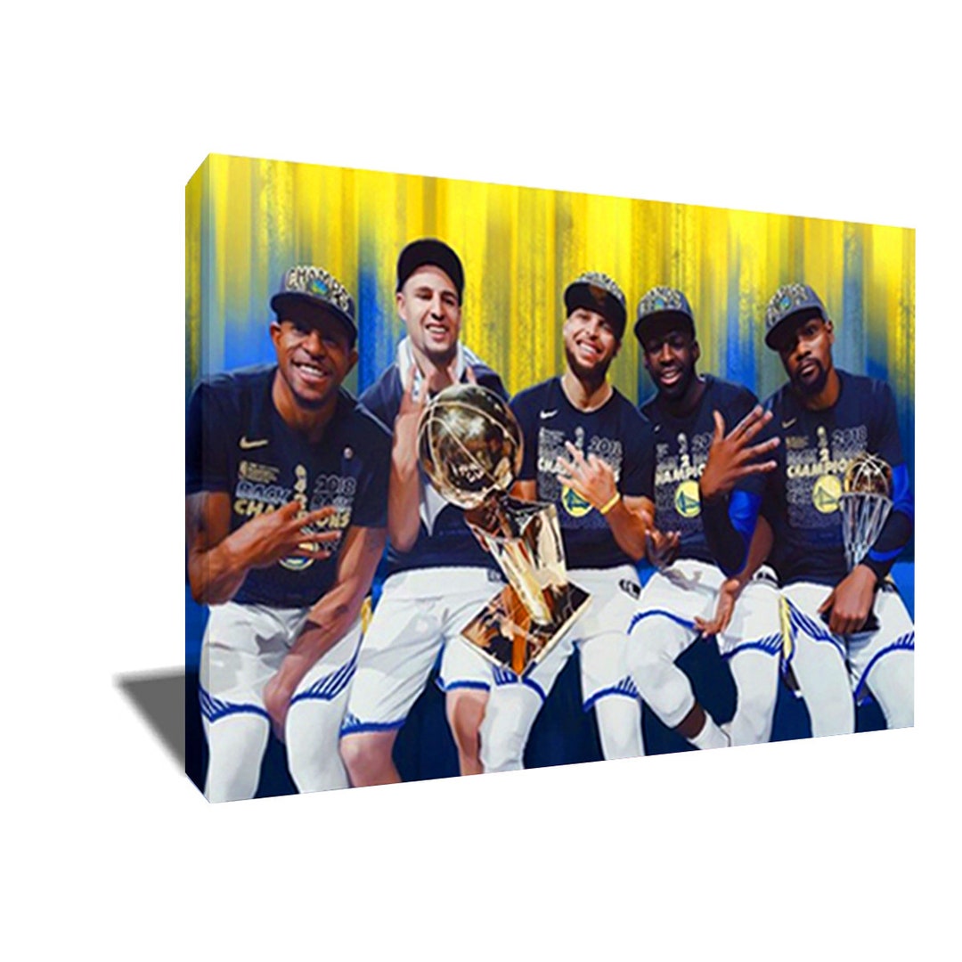 FREE SHIPPING Golden State Warriors Hamptons 5 Photo Painting Artwork ...