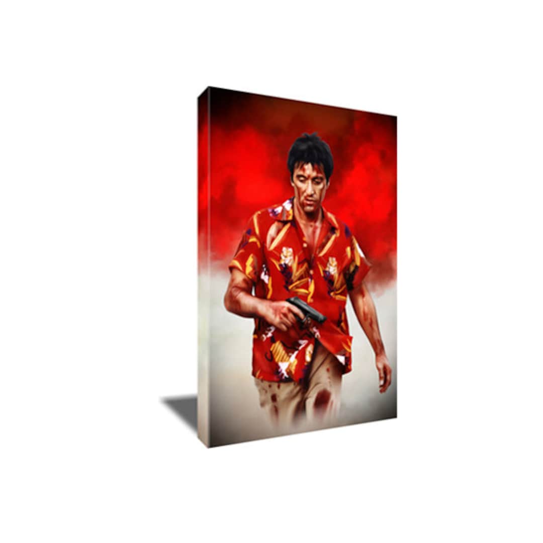 FREE SHIPPING Scarface Tony Montana Bury This Cockroach Canvas Art - Etsy