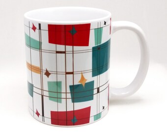 Mid Century Mug | Etsy