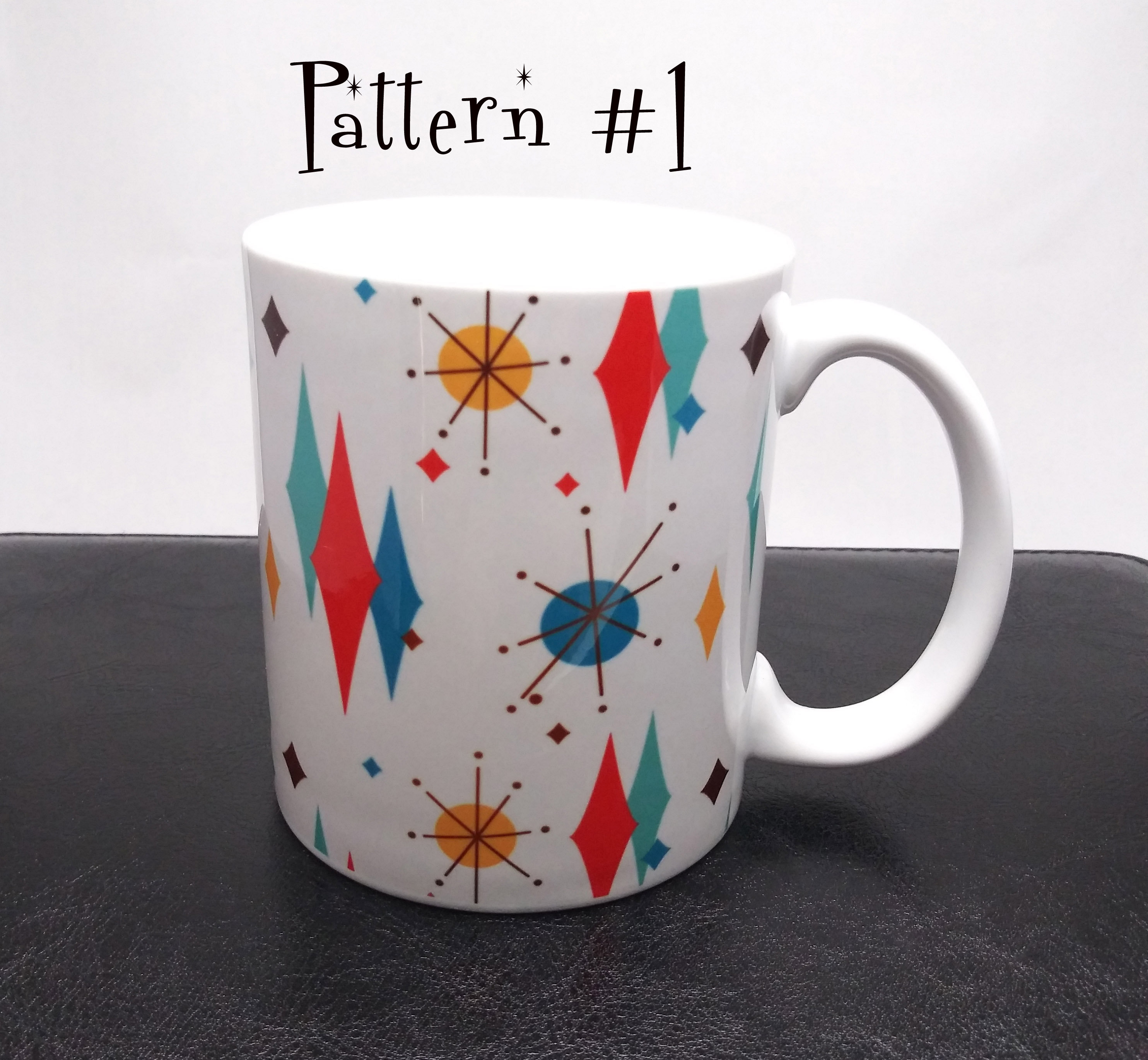 Mid-century Modern Mugs - Different Patterns! - Etsy