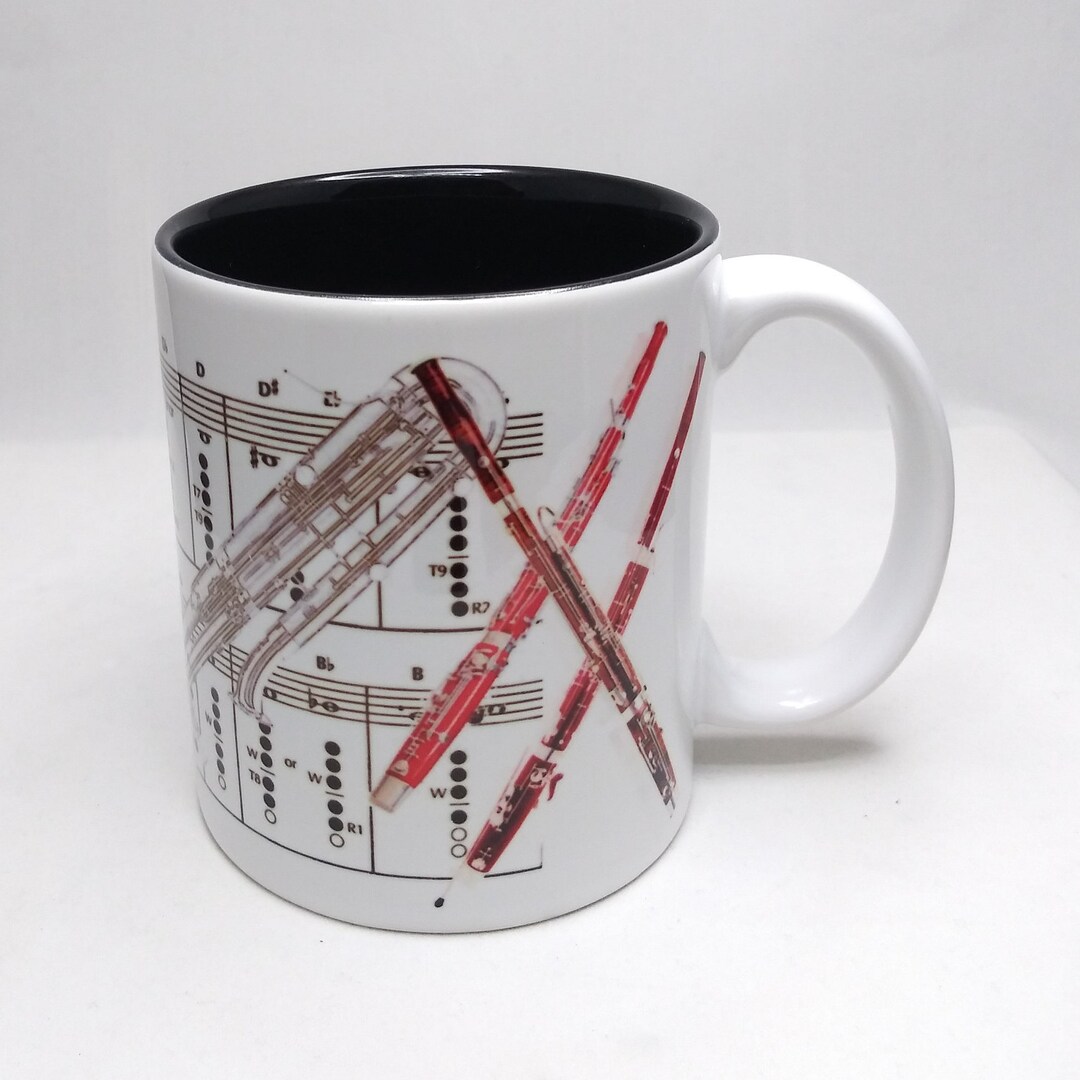 Bassoons & Sketches on Finger Chart-mug - Etsy