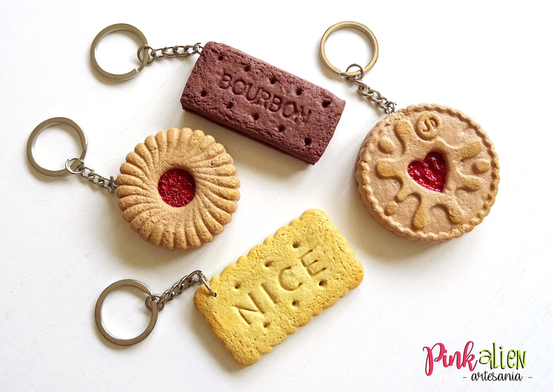 Cookie Keychains. Various Styles. BOURBON Cookie, Jammies, NICE ...