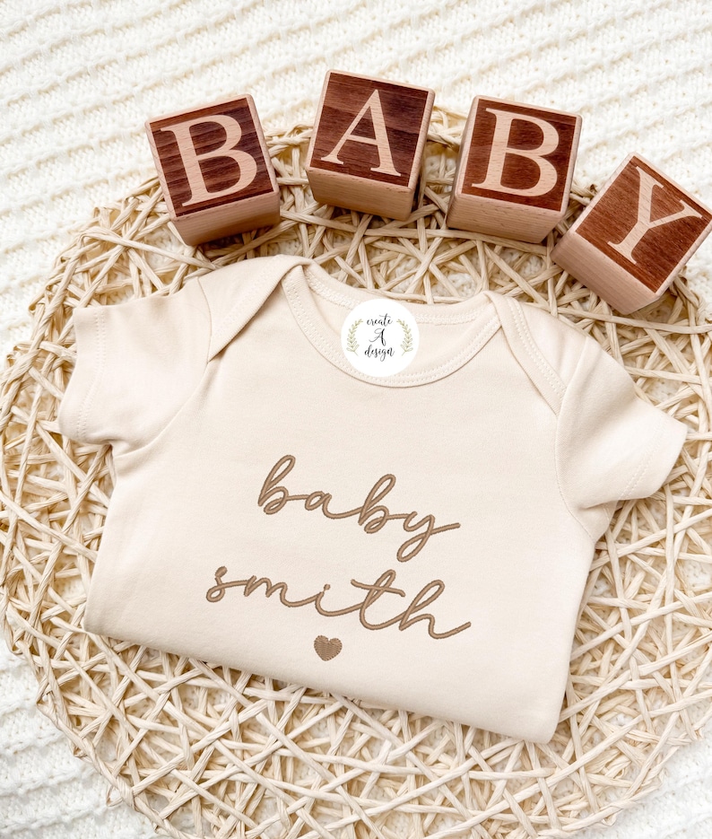 Embroidered Custom Onesie®, Pregnancy Announcement, Pregnancy Gift ...