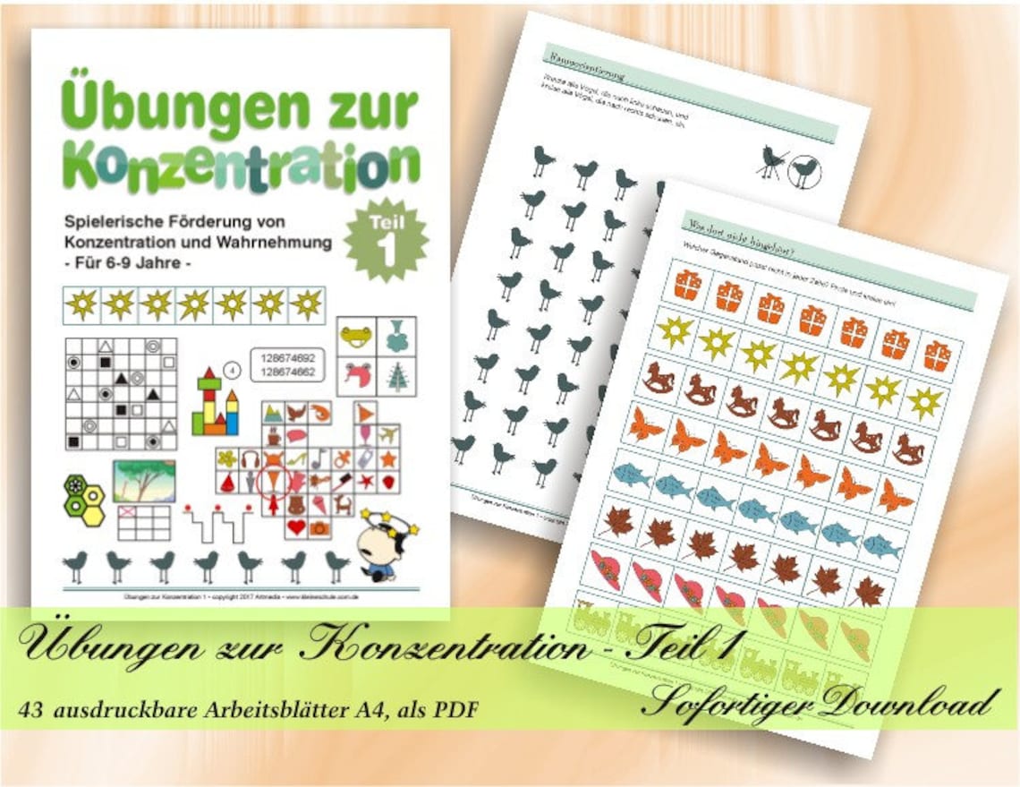 Übungen zur Konzentration - Teil 1 | Spielerische Förderung von ...