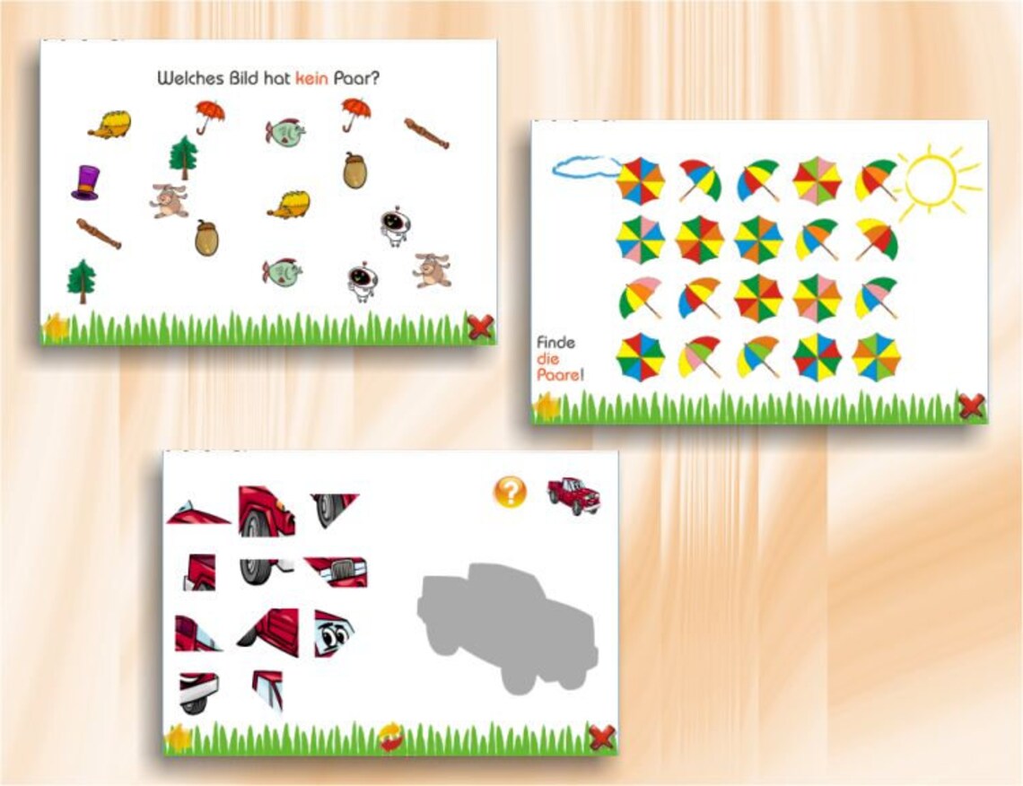 Exercises for Concentration PC Game Learning Software to - Etsy