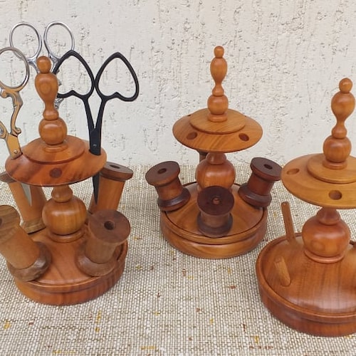 Wood Threads and Scissor Keeper/holder - Etsy