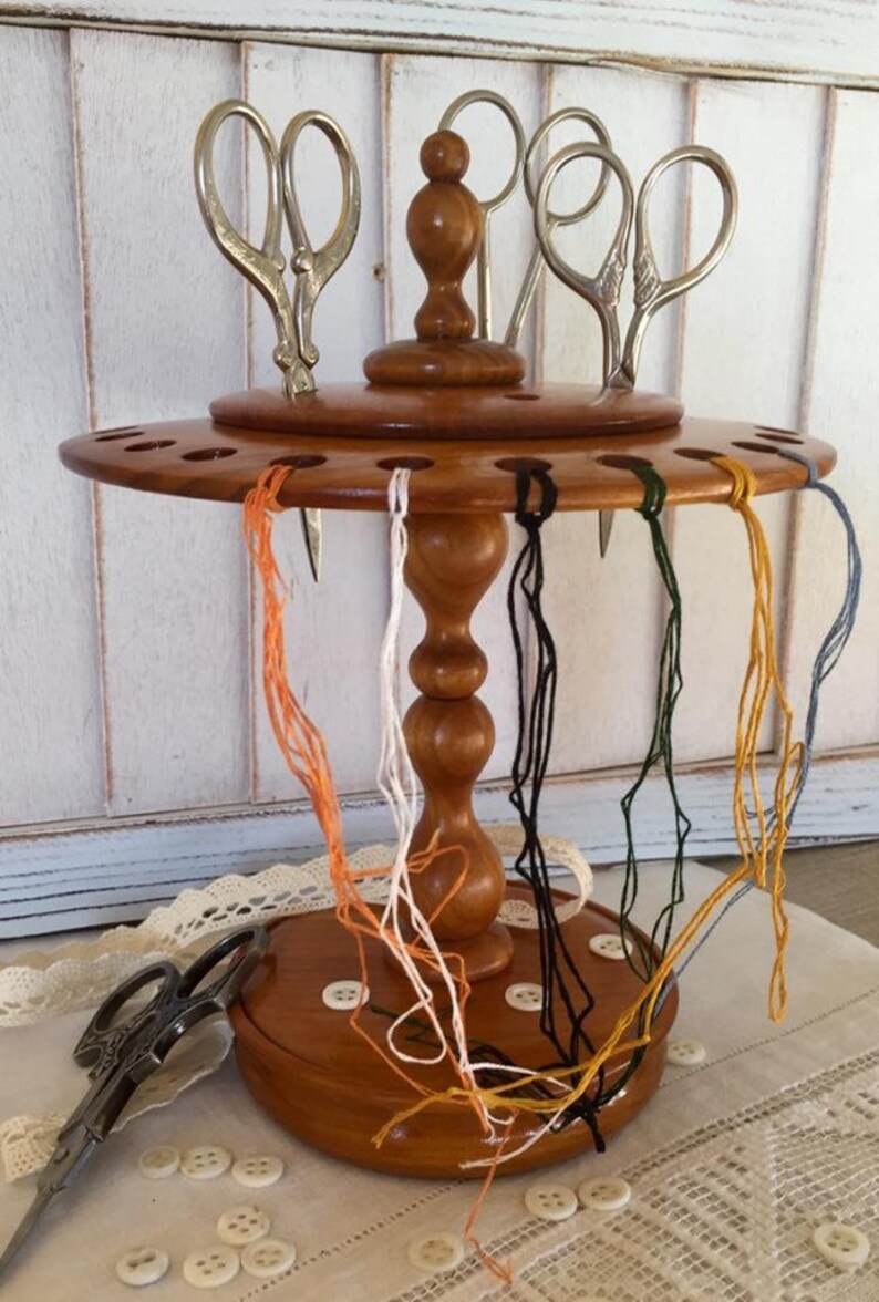 Wood Threads and Scissor Keeper/holder | Etsy