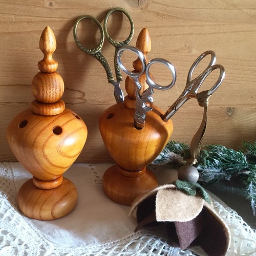 Wood Threads and Scissor Keeper/holder - Etsy