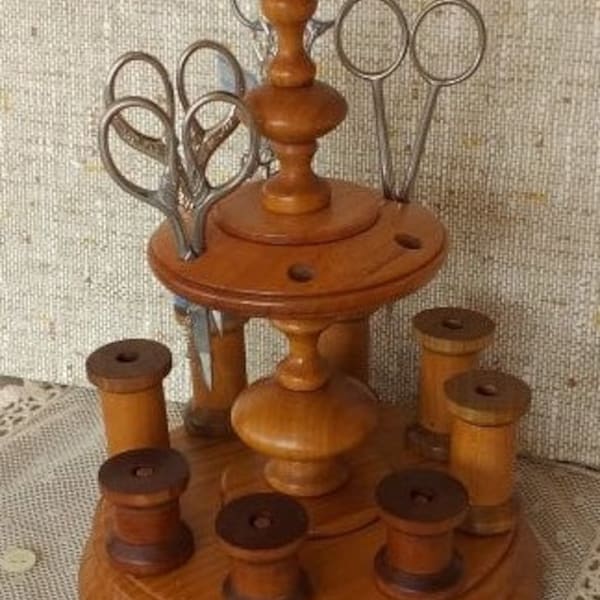 Wooden Spool Thread Keeper Cross Stitch - Etsy
