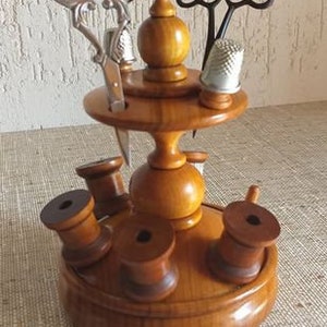 Wood Scissor and Threads Keeper - Etsy