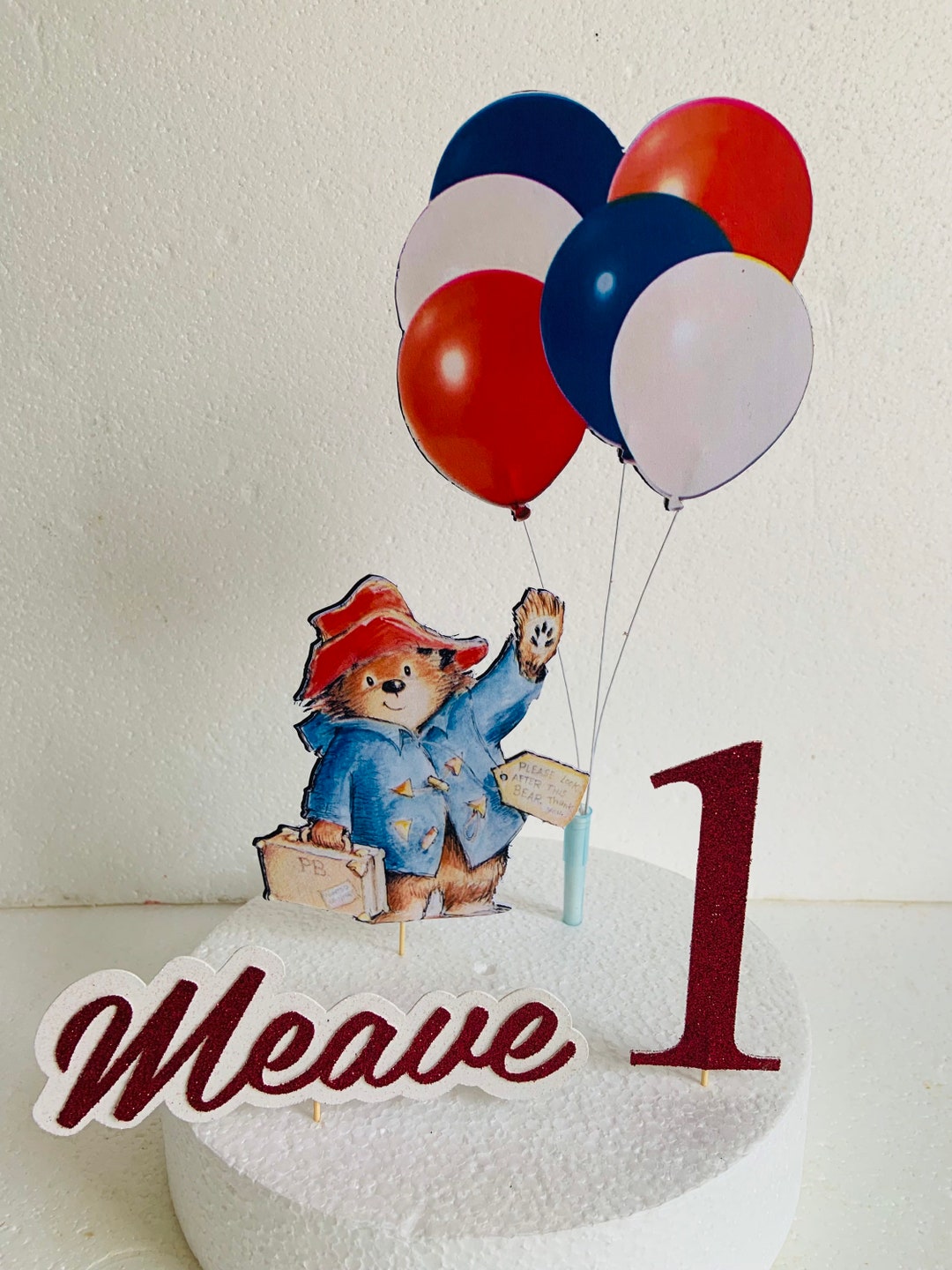 Paddington Bear Cake Topper - Etsy