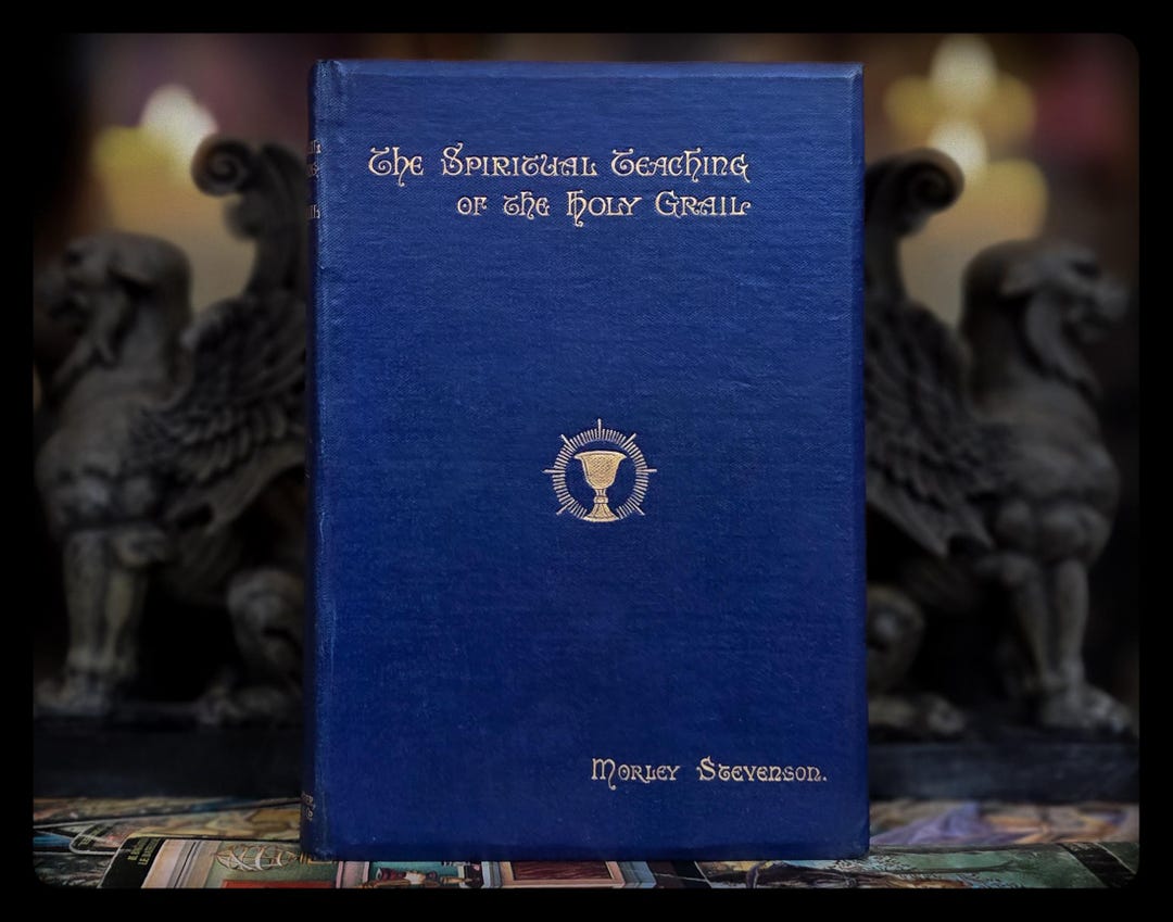 1904 THE HOLY GRAIL Spiritual Teachings Merlin Mythology Book Esoteric ...