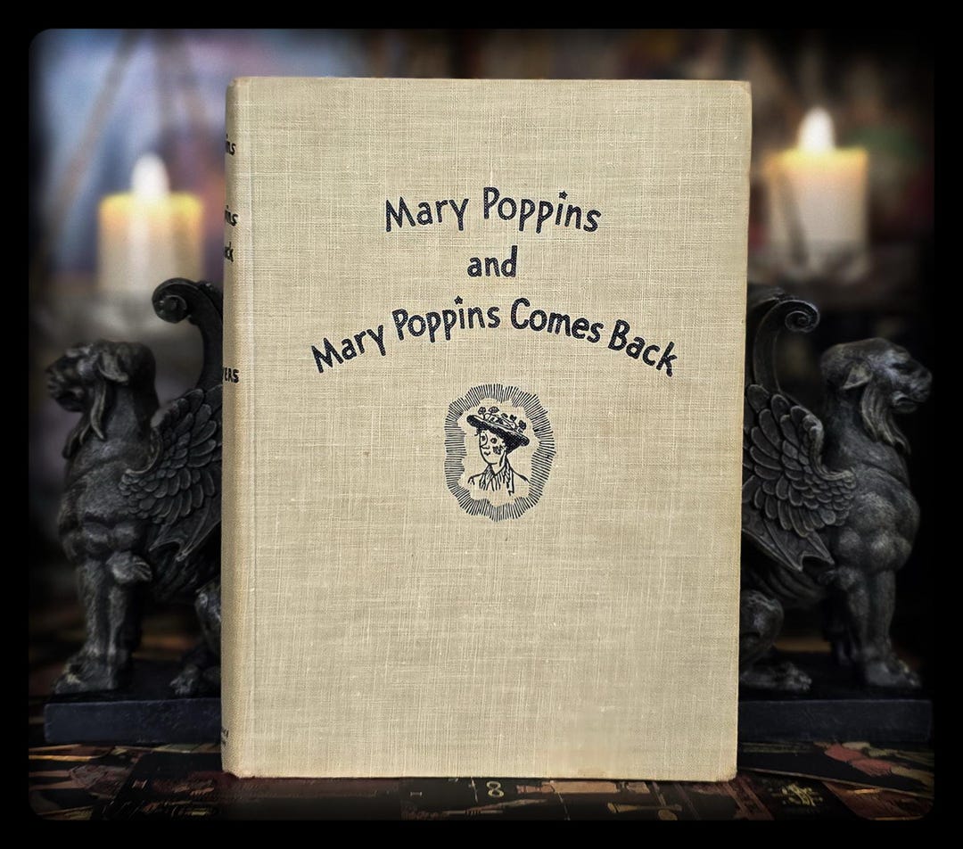 1937 Mary Poppins Book Vintage P.L Travers Classic Pre Walt Disney ...
