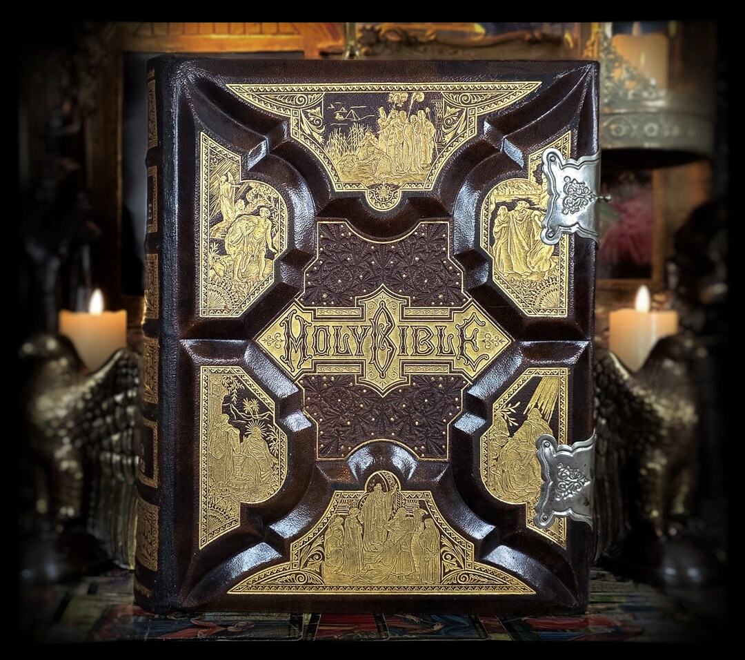 1892 HUGE Holy Bible All Seeing Eye 15lbs Old & New Testament 2,500 ...