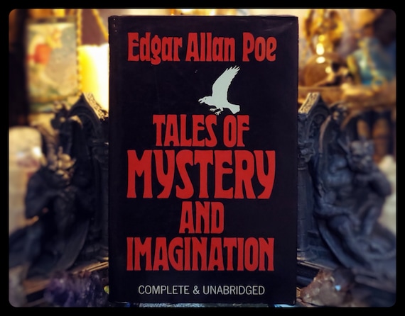 EDGAR ALLAN POE Book Tales of Suspense Skull Cover | Etsy